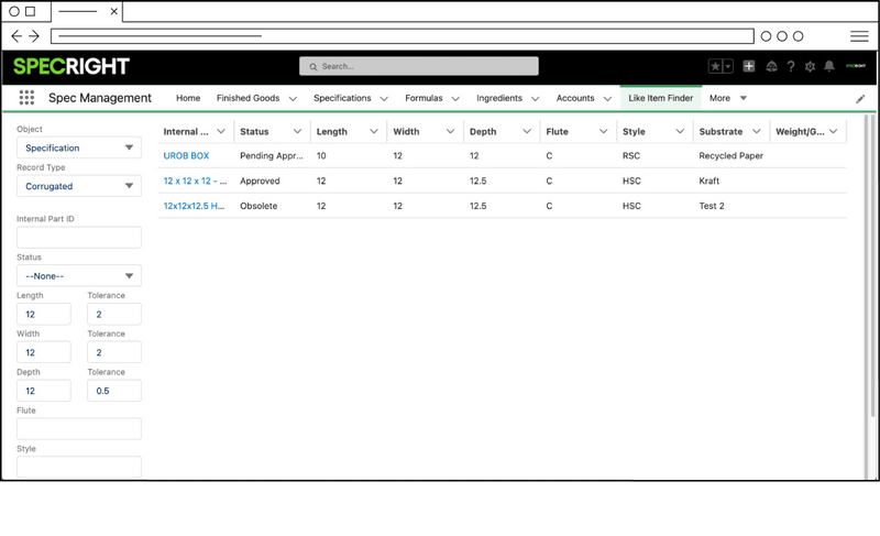 Packaging Management Software | Specright
